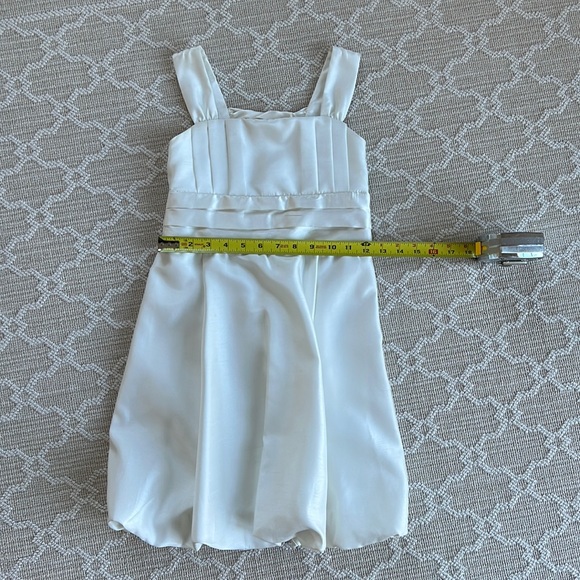 Dresses | Bcx Girl Size 8 Satin Formal Dress Like New Off White | Poshmark